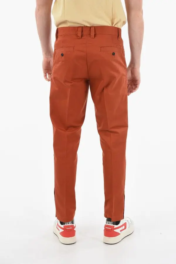 DIESEL® Straight-leg Pants With Belt Ring Detail