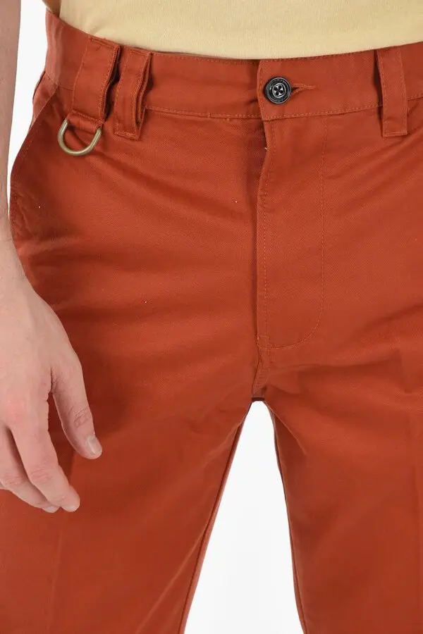 DIESEL® Straight-leg Pants With Belt Ring Detail