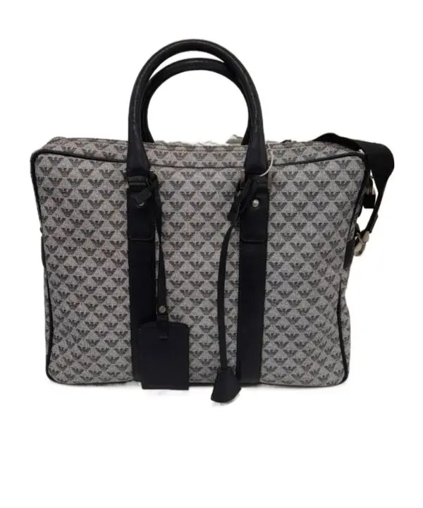 Emporio Armani Double Handle Shoulder Bag - Black