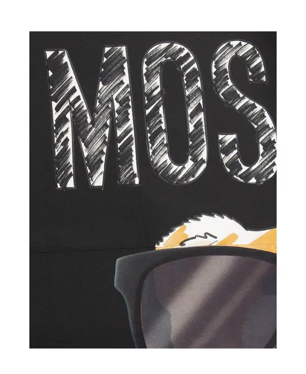 Moschino Teddy Bear Printed Silk Scarf - Black