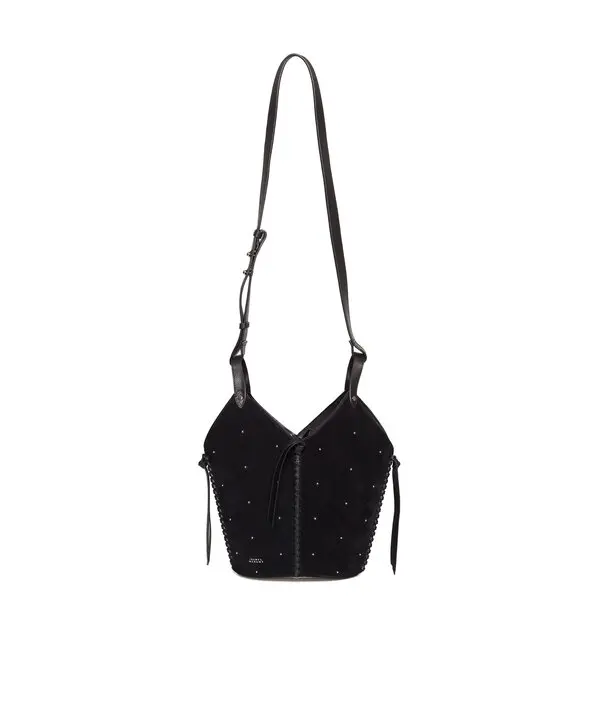 Isabel Marant Étoile Studded Shoulder Bag - Black