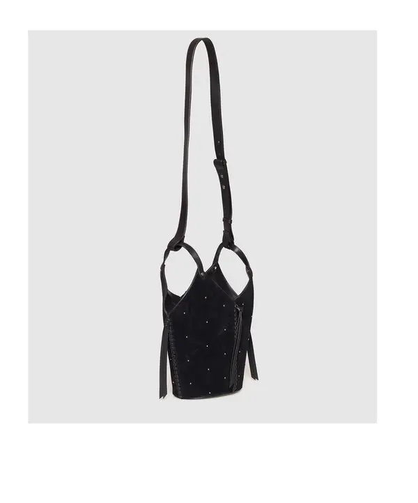 Isabel Marant Étoile Studded Shoulder Bag - Black
