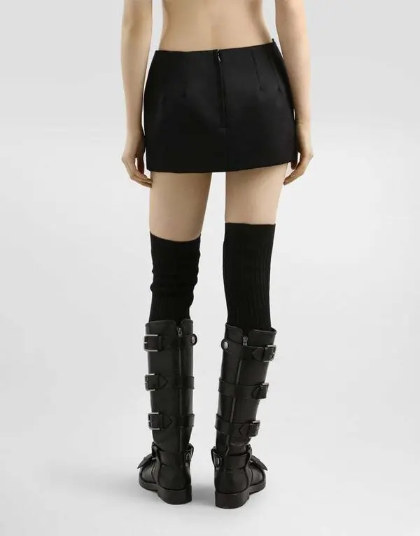 Dolce & Gabbana Duchess Mini Skirt With Embellishment