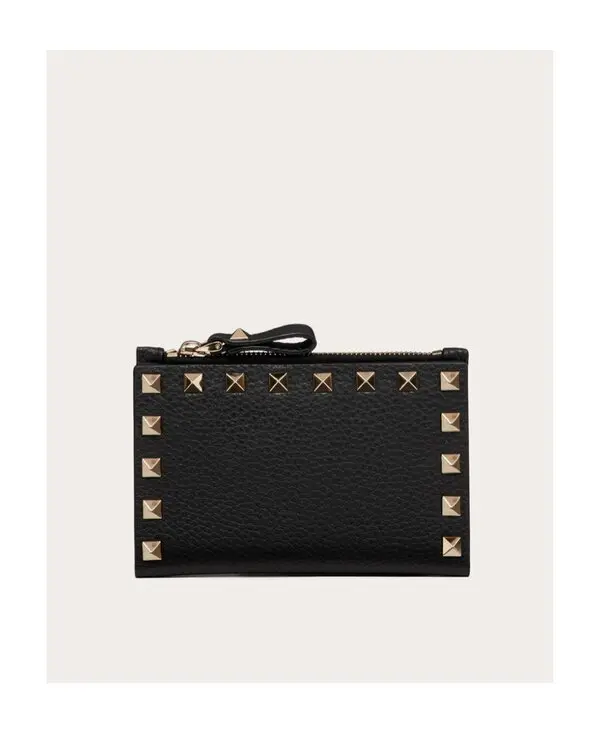 Valentino Garavani Rockstud Leather Wallet - Black