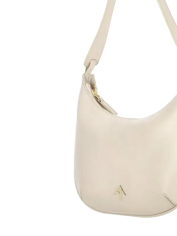 Manu Atelier Logo Plaque Mini Shoulder Bag
