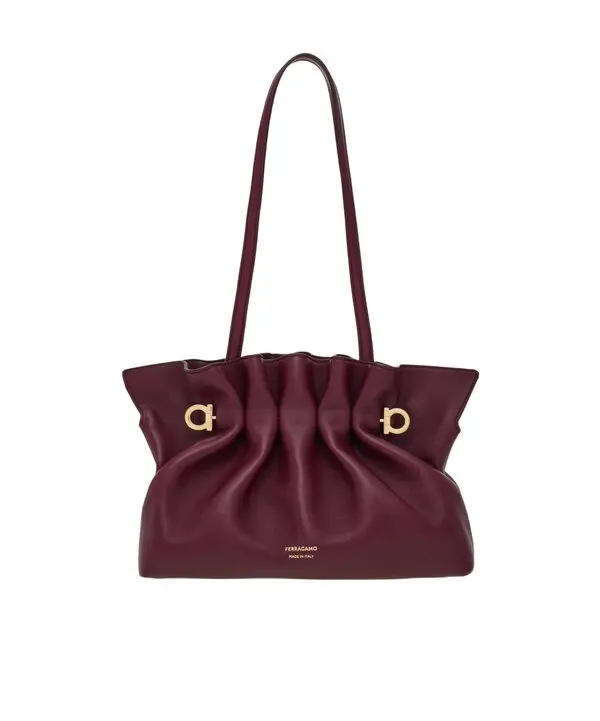 FERRAGAMO Gancio Soft-bag - Plum