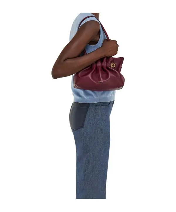 FERRAGAMO Gancio Soft-bag - Plum