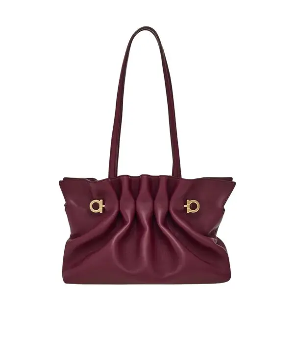 FERRAGAMO Gancio Soft-bag - Plum