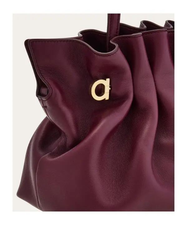 FERRAGAMO Gancio Soft-bag - Plum
