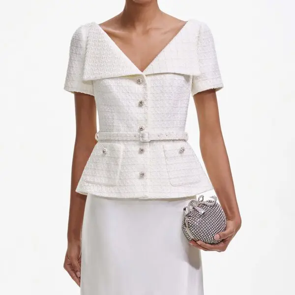 SELF-PORTRAIT Paneled Maxi Dress