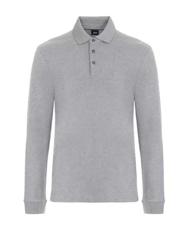Hugo Boss Logo Long-sleeved Polo Shirt