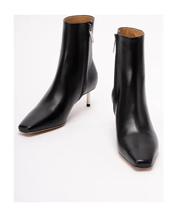Off-White Square Toe Ankle Boots