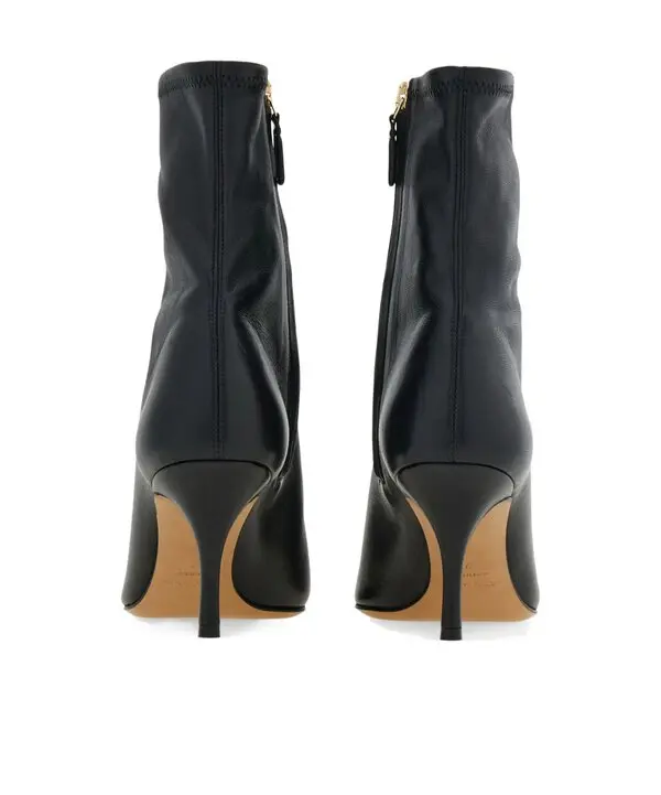 FERRAGAMO Pointed Ankle Boot With Maxi Gancini Buckle