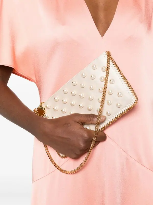 Stella McCartney Embellished Clutch Bag With Chain Strap