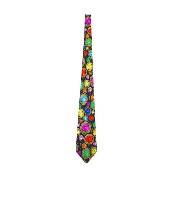 Versace Medusa Baroque Printed Neck Tie - Multicolor