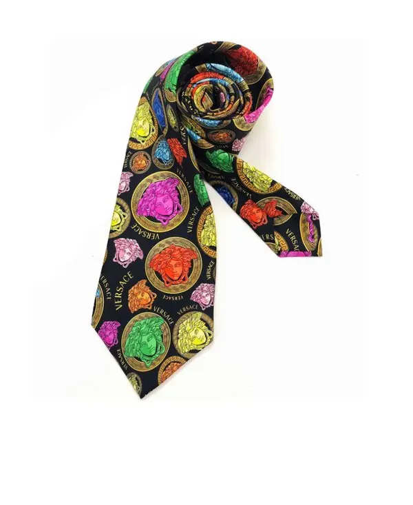 Versace Medusa Baroque Printed Neck Tie