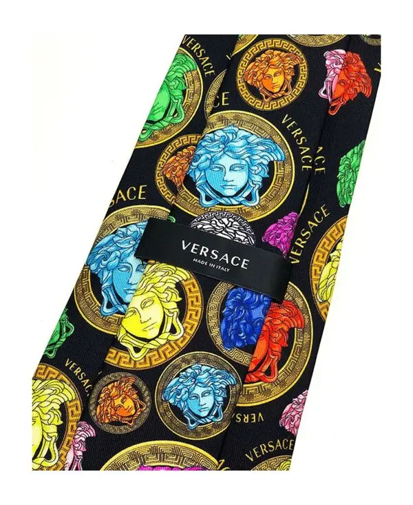 Versace Medusa Baroque Printed Neck Tie