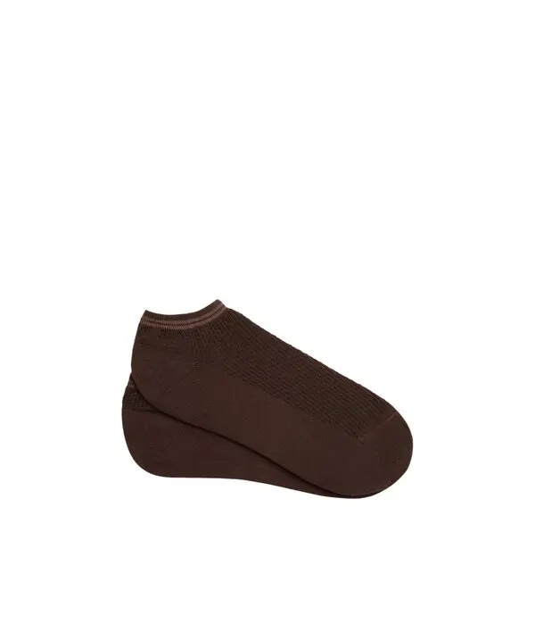 Zegna Cotton Blend Socks - Brown