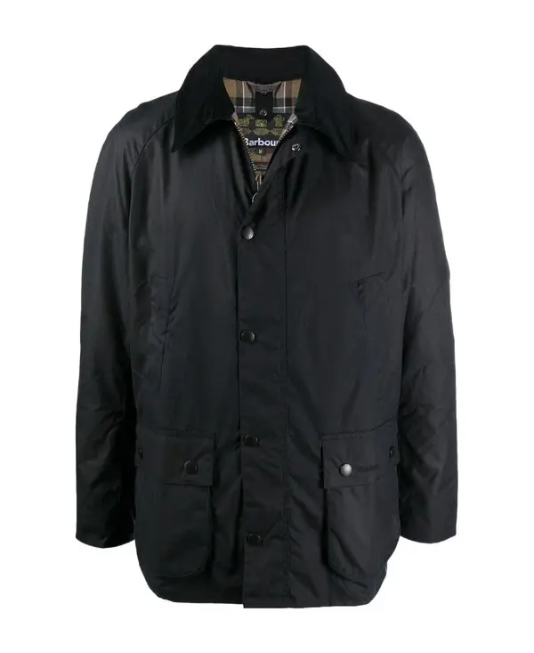 Barbour Ashby Waxed Button-up Jacket - Black