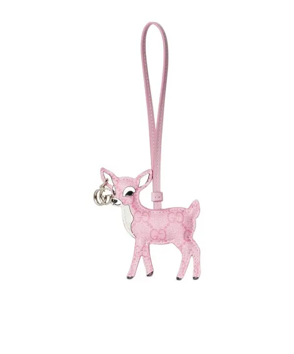 Gucci Deer-shaped Bag Charm - Pink