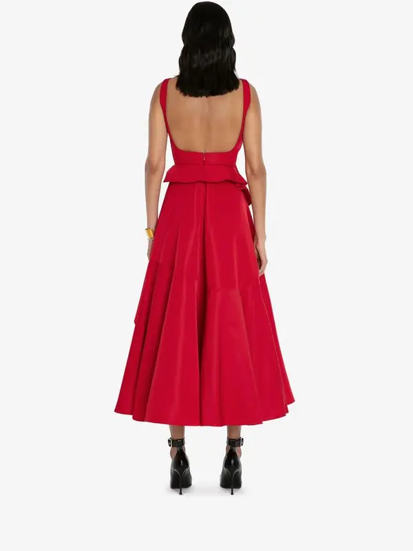 Alexander McQueen Hook-embellished Drape Dress