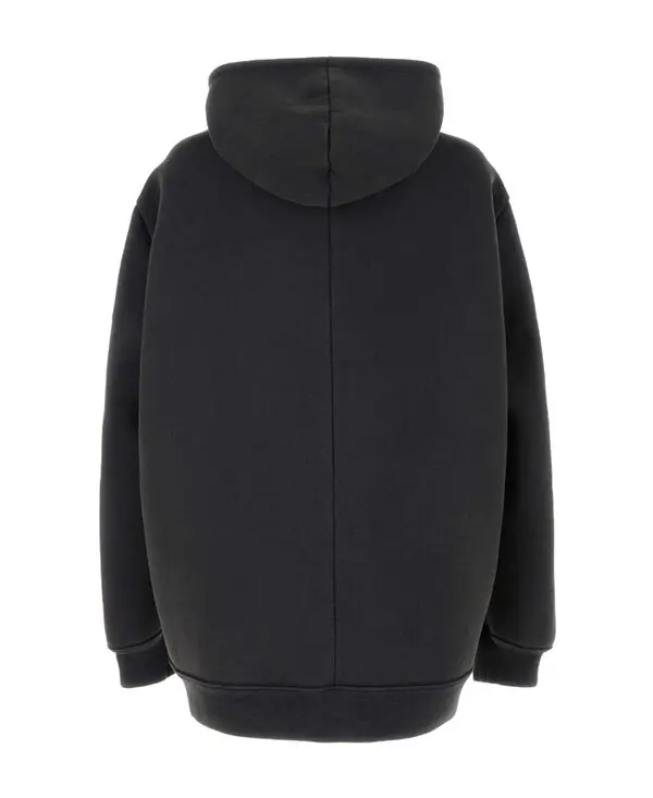 COURREGES Logo Embroidered Hooded Dress