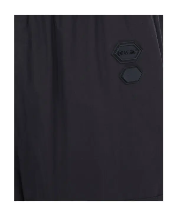 Off-White High Waist Wide Leg Trousers