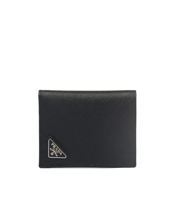 Prada Small Saffiano Leather Wallet - Black