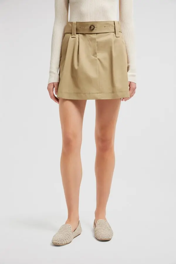 Moncler Gabardine Mini Skirt