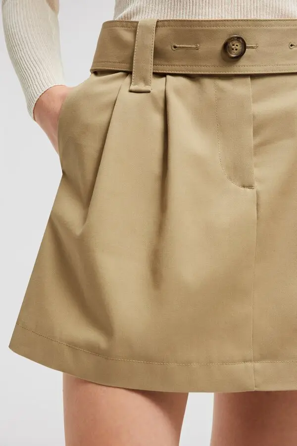 Moncler Gabardine Mini Skirt