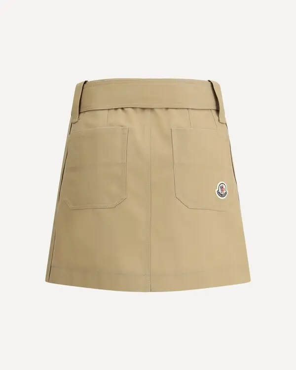 Moncler Gabardine Mini Skirt - Camel