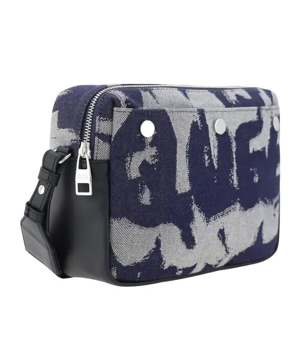 Alexander McQueen Graffiti Pattern Shoulder Bag - Black