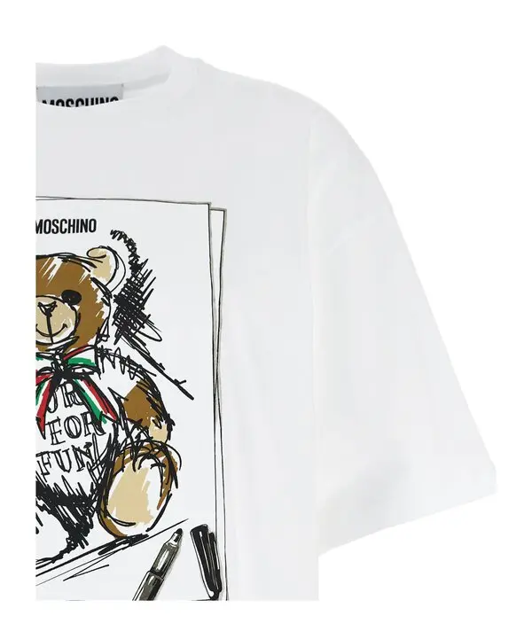 Moschino Graphic Printed Crewneck T-shirt