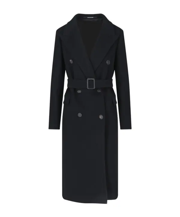 Tagliatore Jole Double-breasted Coat - Black
