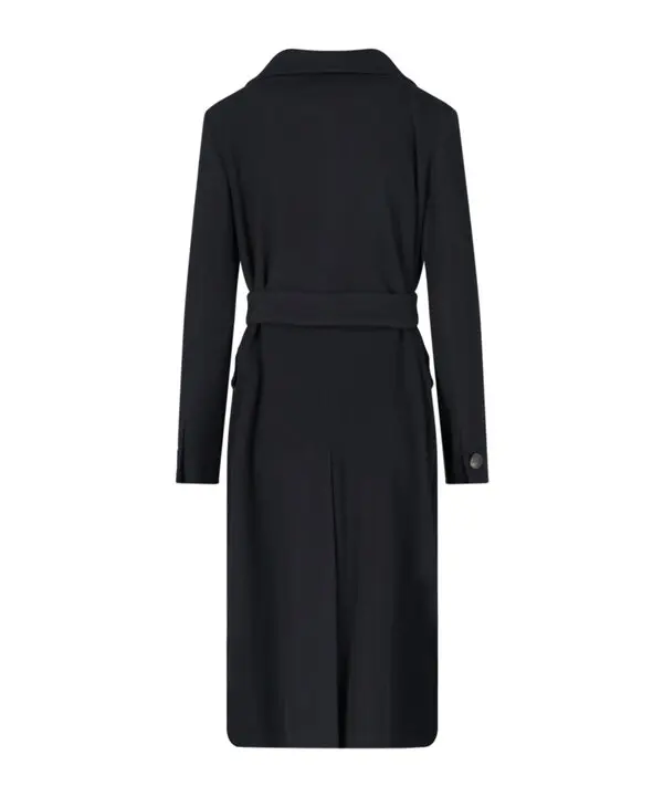 Tagliatore Jole Double-breasted Coat - Black