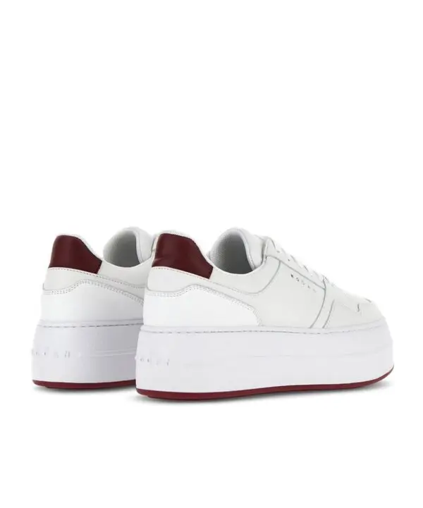 Hogan H670 Flatform Leather Sneakers - White
