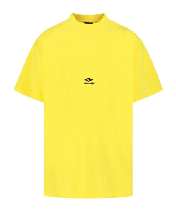 Balenciaga 3b Sports Icon Oversized T-shirt - Yellow