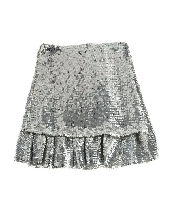 Rabanne Sequin Embellished Ruffled Mini Skirt
