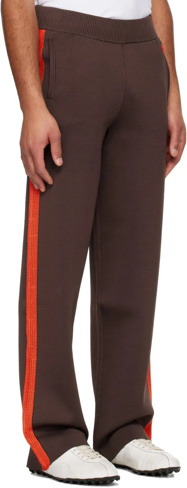 WALES BONNER Tide Track Knit Joggers - Red