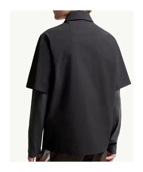 Moncler Logo Patch Short-sleeve Polo Shirt - Black
