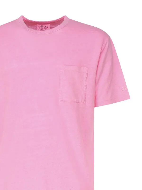 MC2 SAINT BARTH Logo Embroidered Crewneck T-shirt