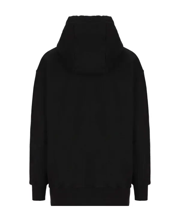 Versace Logo Printed Long Sleeved Hoodie