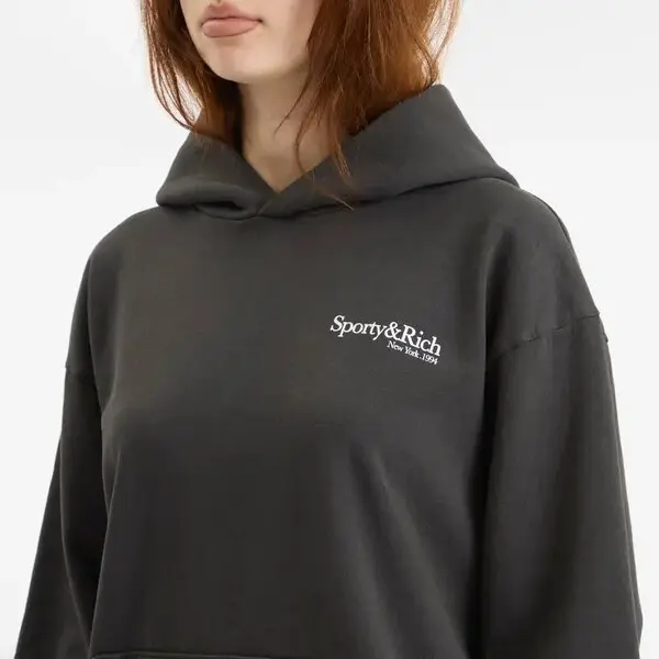 SPORTY  RICH Sporty & Rich Hooded Sweatshirt