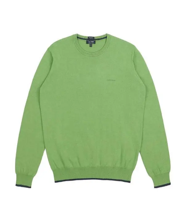 Emporio Armani Round Neck Patch Pullover - Green