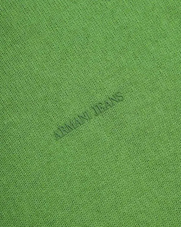 Emporio Armani Round Neck Patch Pullover - Green
