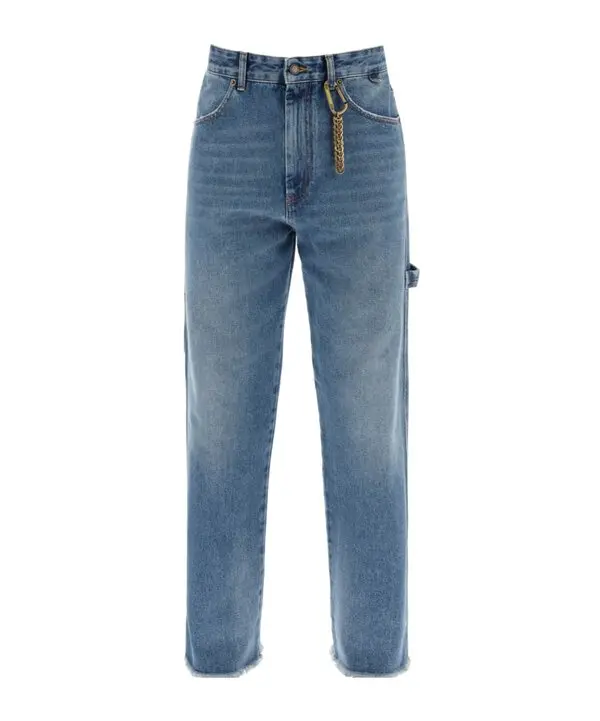 DARKPARK Relaxed Fit Jeans With Patch Detail - Blue