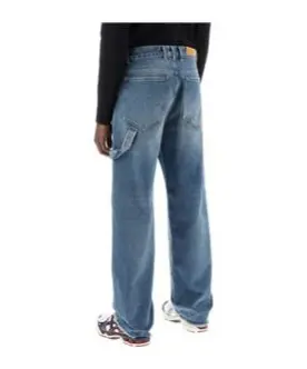 DARKPARK Relaxed Fit Jeans With Patch Detail - Blue