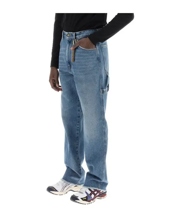 DARKPARK Relaxed Fit Jeans With Patch Detail - Blue
