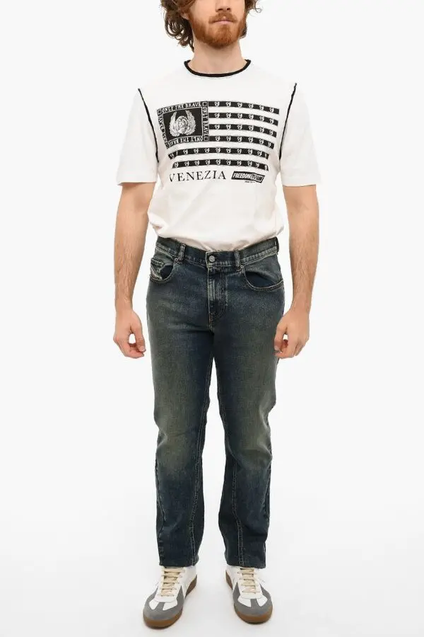 DIESEL® Faded Straight-leg Jeans