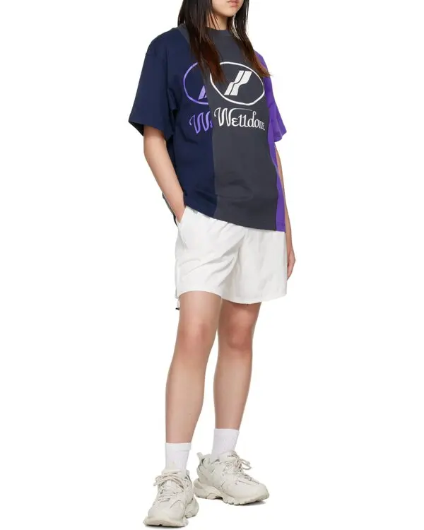 We11Done Logo-print Colour-block T-shirt - Multi-color